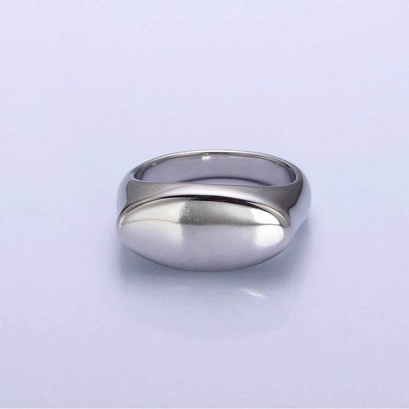 Jewelry | Oblong Essential Signet Ring Silver | Poshmark